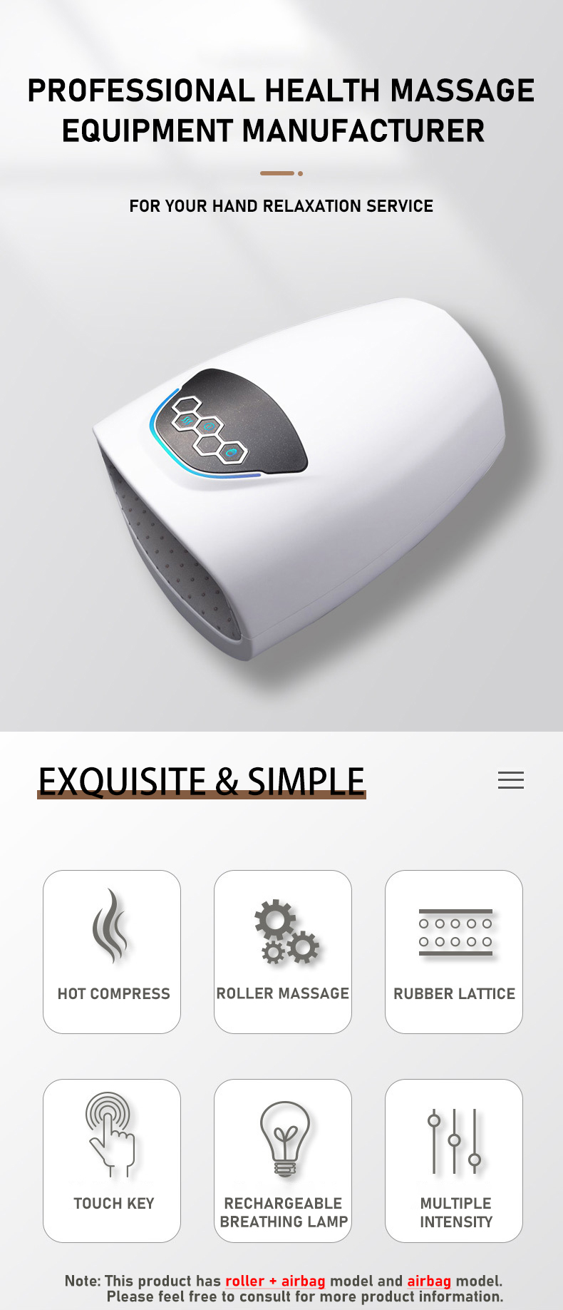 Electric therapy portable acupressure massage products hand vibrating ...